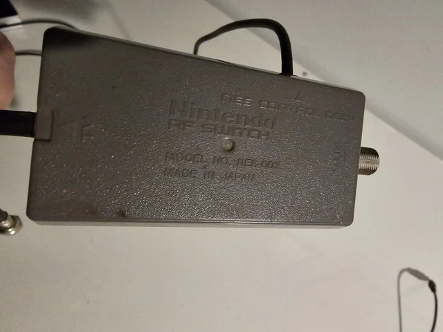 NINTENDO NES POWER Supply AC Adapter Cord NES-002 and RF Modulator NES ...