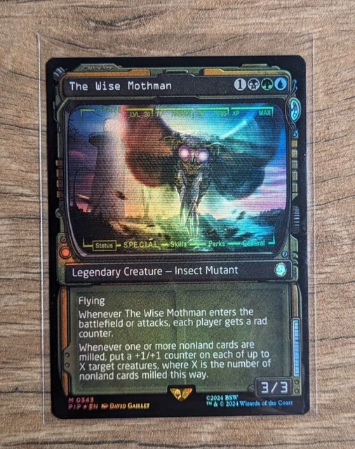 MTG FALLOUT - The Wise Mothman - Pip Boy Showcase - Foil - Mythic 0343 ...
