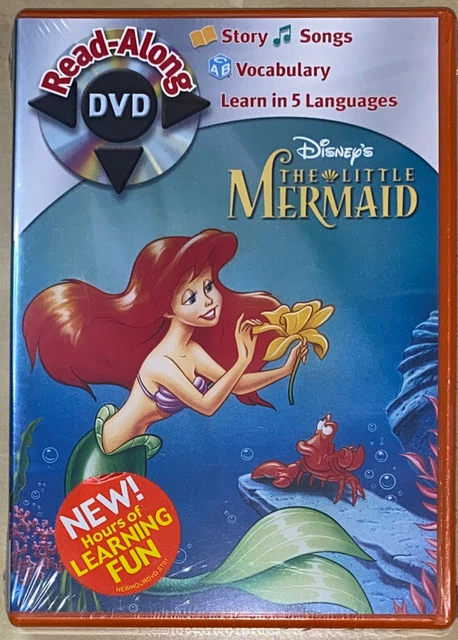 THE LITTLE MERMAID Read-Along DVD (2002, Walt Disney Records) Factory ...
