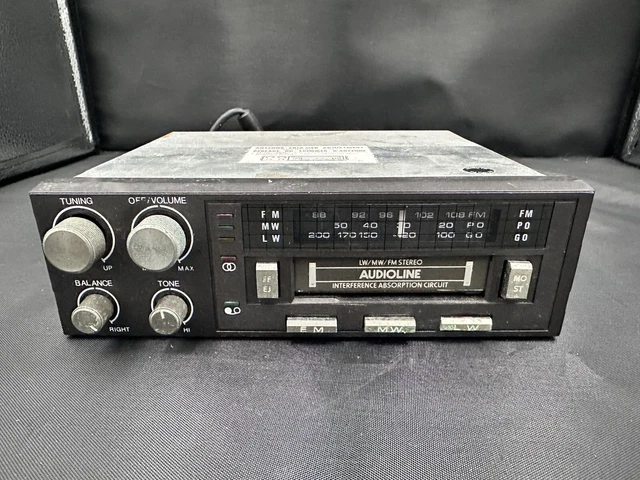 VINTAGE AUDIOLINE 402 Car Radio Cassette Stereo £39.99 - PicClick UK
