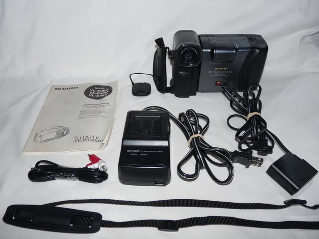 SHARP VL-E39 VL-E39U 8mm Video8 Camcorder VCR Player Camera Video ...