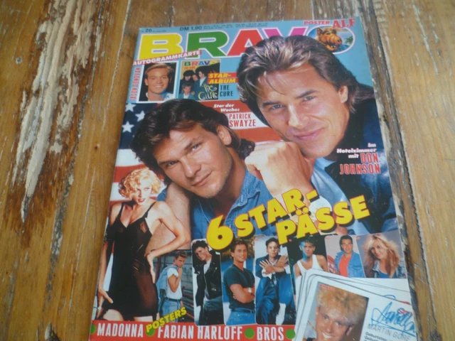 BRAVO 1989: DON Johnson/Madonna/Swayze/The Cure/David Hasselhoff/Jason Donovan EUR 7,75 ...