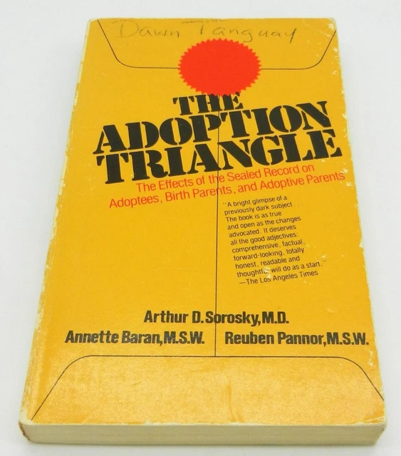 LE TRIANGLE DE l'adoption par Annette Baran, Reuben Pannor et Arthur D ...