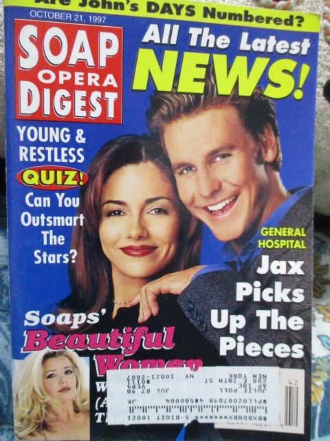 SOAP OPERA DIGEST 10/21/97 Vanessa Marcil Josh Taylor Christie Clark ...