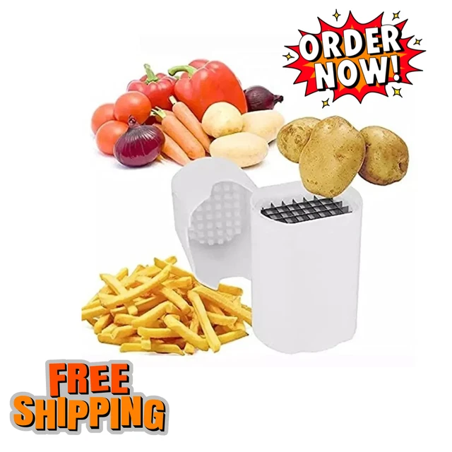 FRENCH FRY CUTTER Dicer Potato Chips Chipper Vegetable Chopper Easy ...