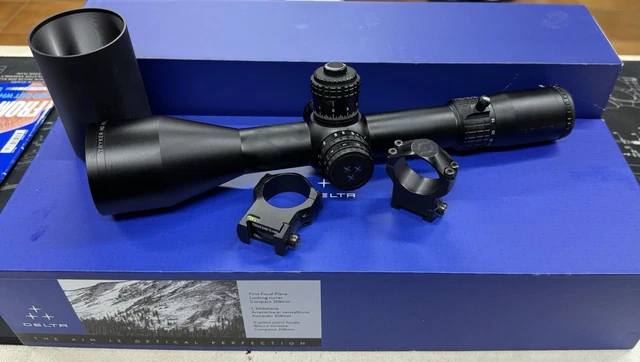 DELTA STRYKER RIFLE Scope Ed 4.5-30x56 FFP IR Mil Zero Stop 34mm LRD-1P ...