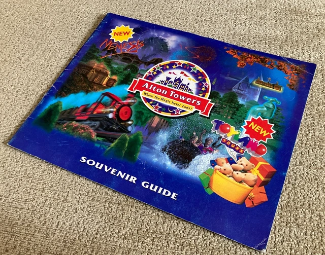 ALTON TOWERS THEME Park Souvenir Guide Book 1994 Vintage Rare Nemesis £ ...