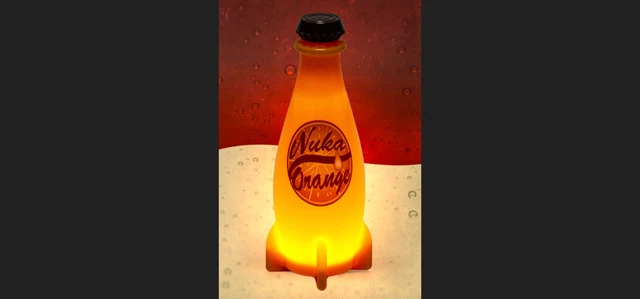 FALLOUT NUKA COLA Orange Mini Light Up Glowing Rocket Bottle Lamp brand ...