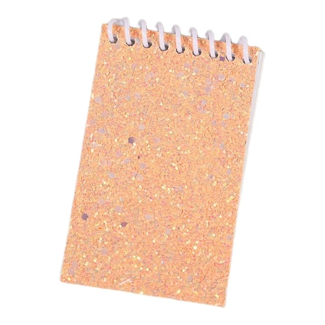 POCKET NOTEPADS WITH 20 Sheets Unlined Small Sketchpad Colorful Sequins ...