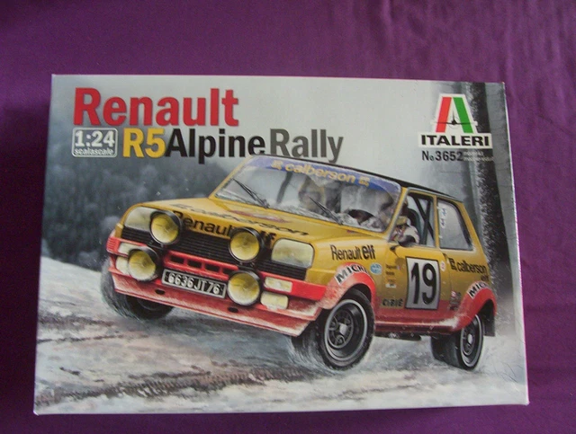 ITALERI 1:24 SCALE Renault R5 Alpine Rally, model kit [untouched]. £24. ...
