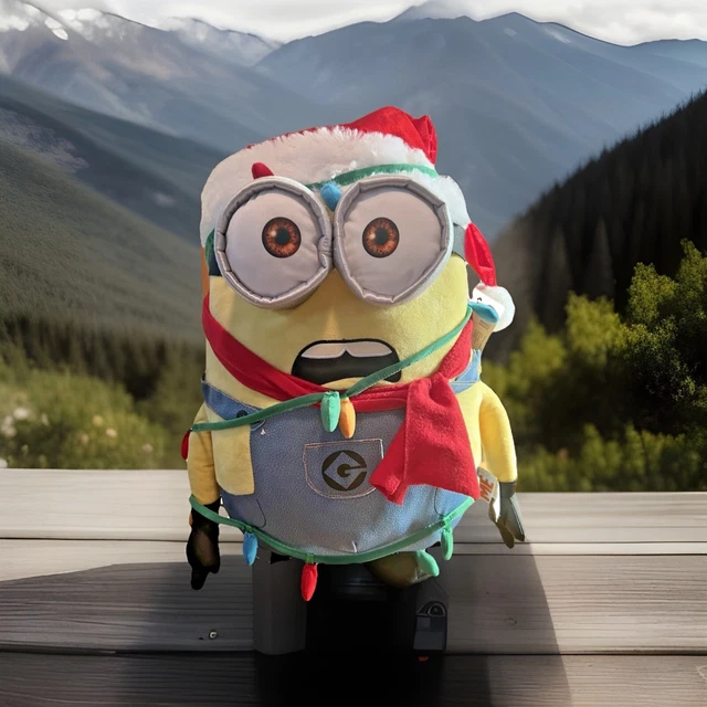 DESPICABLE ME 20& Christmas Minion Bob Door Greeter Plush Tangled In ...