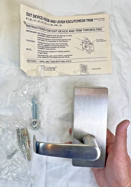 CORBIN RUSSWIN EXIT Dev Lever Trim Passage Function N110 626 LHR ED4000 ...