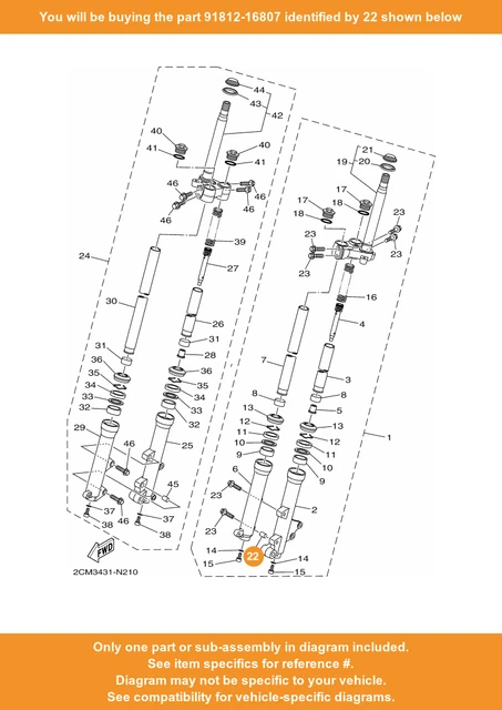 YAMAHA PIN, DOWEL, 91812-16807 OEM TRICITY 125 £7.27 - PicClick UK