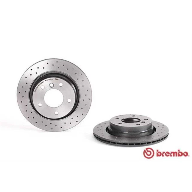 BREMBO 2X DISQUES de Frein Arrière 294 Perforé/Intérieur pour BMW 3er ...