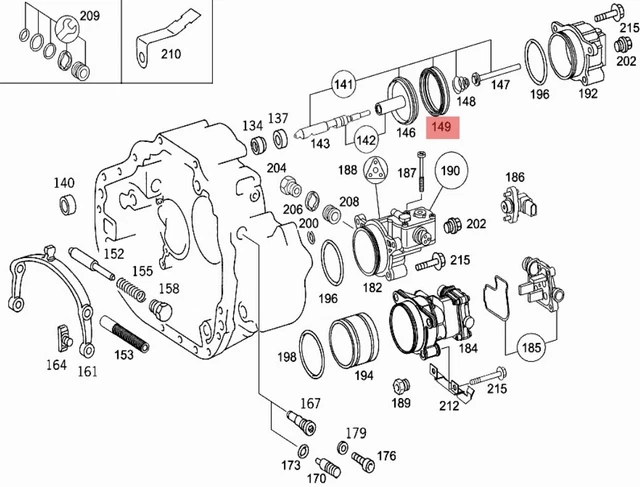 MERCEDES TRUCK TRUCK actros axor transmission gear gasket oem ...