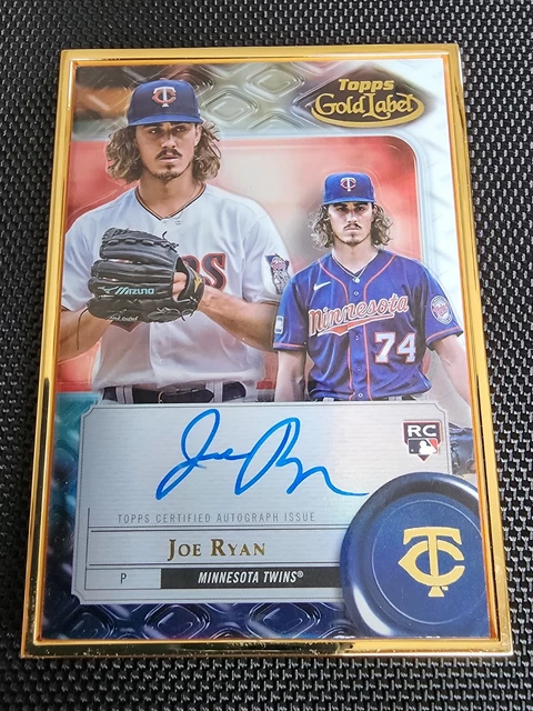 2022 TOPPS GOLD Label Joe Ryan ROOKIE ENCADRÉ AUTOGRAPHE EUR 0,91 ...