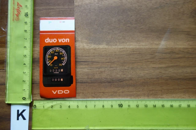 ALTER AUFKLEBER RADSPORT Fahrrad BMX Bike Tachometer Kilometerstand VDO ...