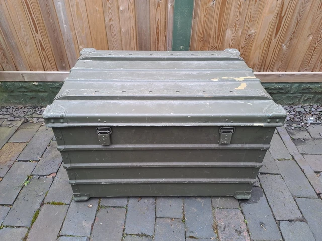MILITARY ISSUE ZARGES Aluminium Flight Case Storage Box Trunk 1971 120 ...