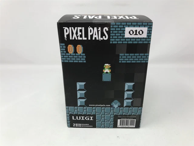 PDP PIXEL PALS 010 FIRE LUIGI 5" Light Up Figurine LED 8 bit Edition ...