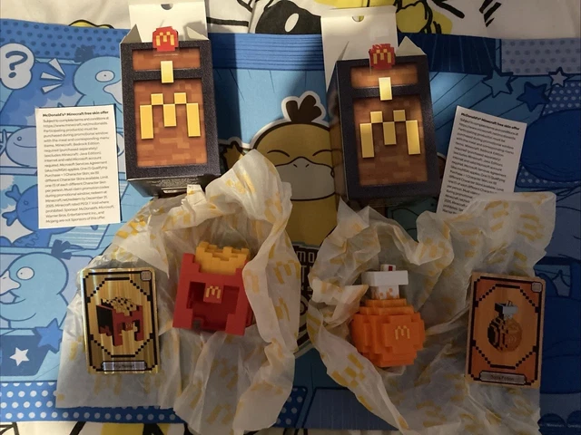 2025 MCDONALD’S MINECRAFT Movie Meal Fry Helmet And Soda potion With ...