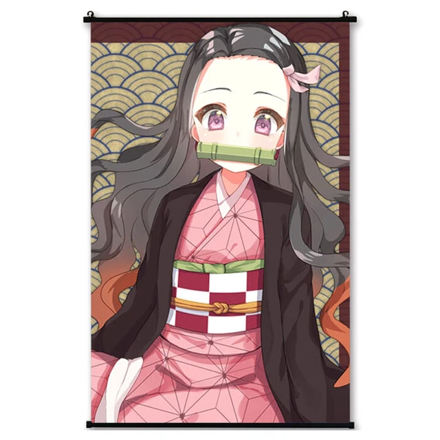 NEZUKO KAMADO DEMON Slayer 23x35 po. Parchemin mural décoratif (Anime ...