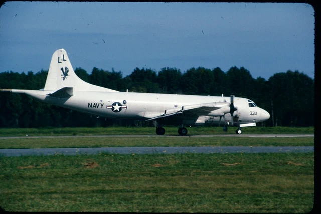 #4851 ORIGINAL K64 AIRCRAFT SLIDE: USN Lockheed P-3C Orion 161330/LL ...