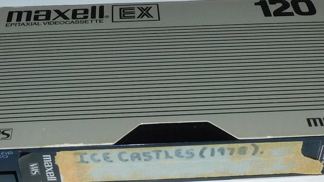 MAXELL VHS TAPE, sold as used blank, 1989-2001, TNT/Ice Castles/TBS ...