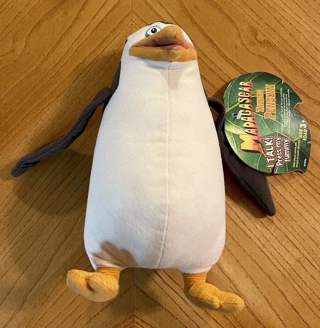 RARE! DREAMWORKS PENGUINS of Madagascar- 10 Plush Talking Penguin ...