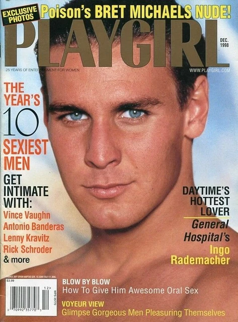 VINTAGE PLAYGIRL MAGAZINE december 1998 ingo rademacher £19.99 ...