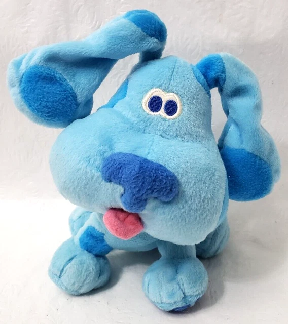 NICK JR BLUES Clues Plush Dog 6" Nickelodeon Beanie Feet Embroider Face ...