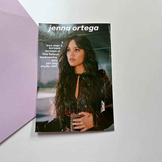 JENNA ORTEGA AS Wednesday Signed Autograph Poster Print A6 A5 A4 £5.00 ...