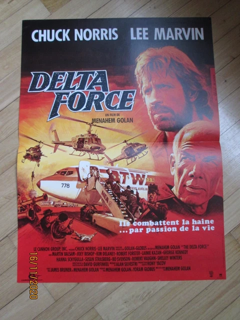 DELTA FORCE CHUCK NORRIS-LEE MARVIN Affiche cinéma originale f:40/60 ...