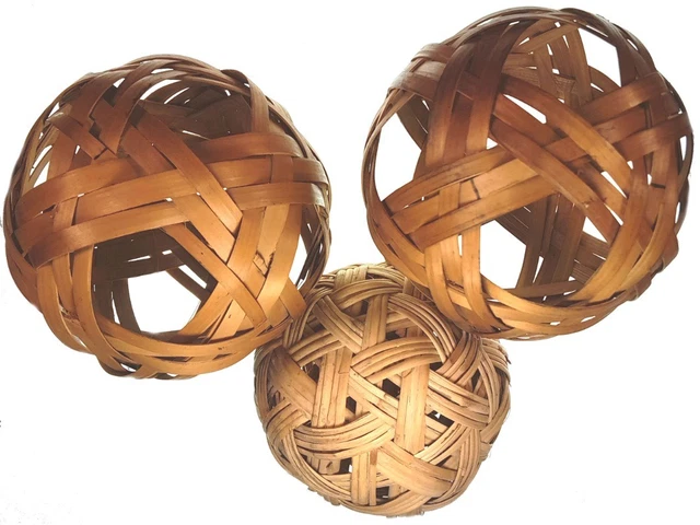 TRADITIONAL RATTAN SEPAK Takraw Ball 14cm Kick Volleyball £22.05 ...