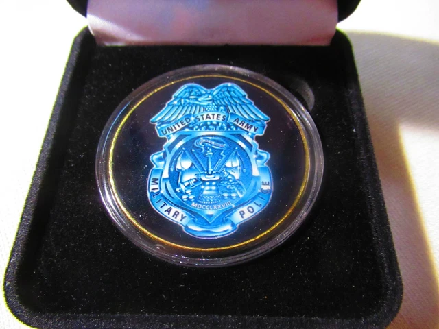 US ARMY MILITARY POLICE Challenge Coin with Presentation Box EUR 17,28 ...