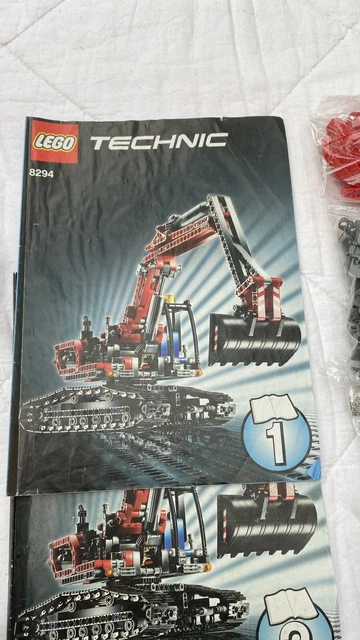 LEGO TECHNIC 8294 Raupenbagger rot und Anleitungen, zerlegt wie neu EUR ...