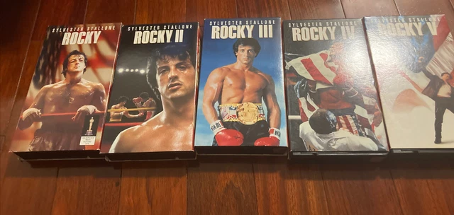 ROCKY BALBOA BOXED Set Classic VHS Tape Sylvester Stallone I II III IV ...