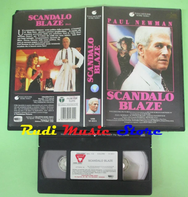 VHS FILM SCANDALO BLAZE 1990 Paul Newman Lolita Davidovich TOUCHSTONE ...