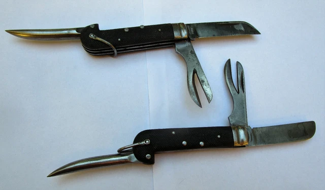 2 ANCIEN COUTEAU Pliant Marine Italien Coricama Simav Napoli Ouvre ...