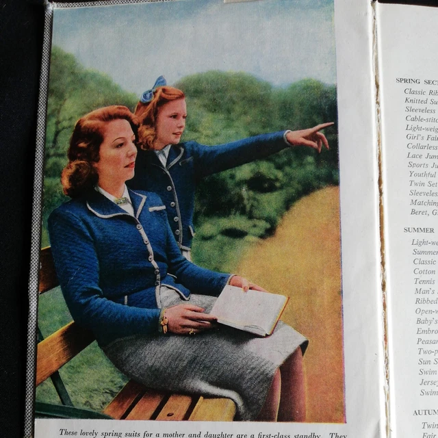 VINTAGE CRAFT BOOK Practical Family Knitting Illustrated 1948 £0.99 ...