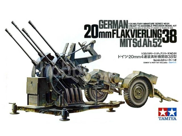 TAMIYA 1/35 ÉCHELLE Allemand 2cm Flakvierling 38 EUR 30,50 - PicClick FR
