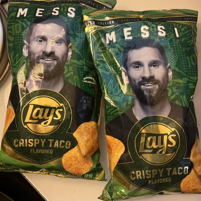 2 PACK 2024 Lays Potato Chips Lionel Messi Limited Edition Rare Crispy ...