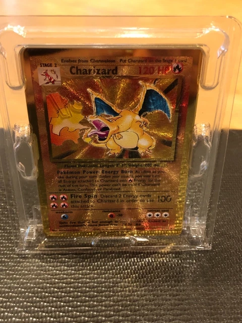 POKEMON CELEBRATIONS LIMITED Edition Gold Metal Charizard Ultra Premium ...