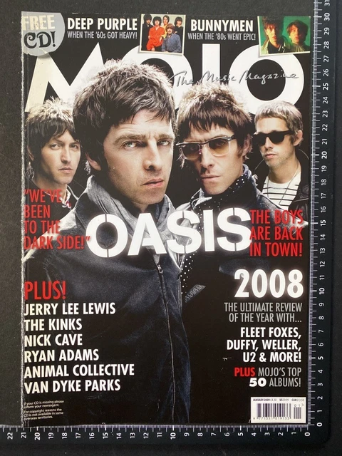 OASIS - 2008 Mojo Cover Page - Magazine Advert Poster A4 Size Xma1 £4. ...