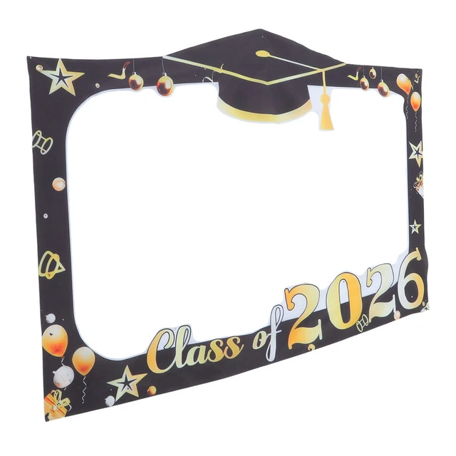 GRADUATION PHOTO BOOTH Frame 2026, Class of 2026 Fabric Picture Frame ...