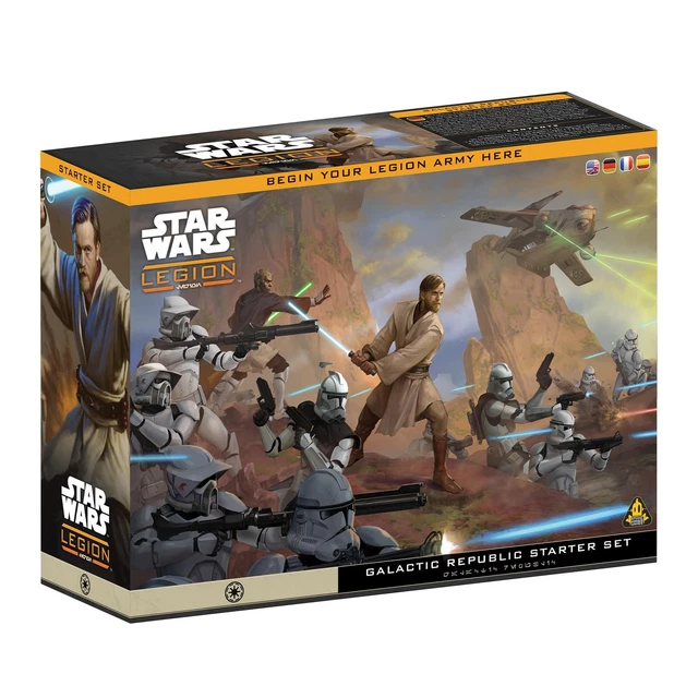 ASMODEE | STAR Wars: Legion - Galactic Republic Starter Set | Miniature ...