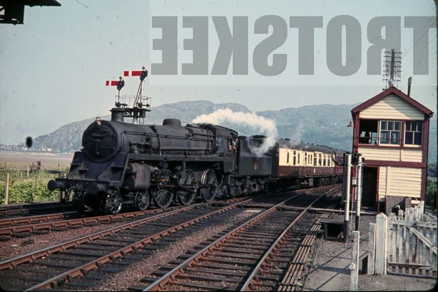 35MM SLIDE BR British Railways Steam Loco 75021 Class BR4 1962 Original ...