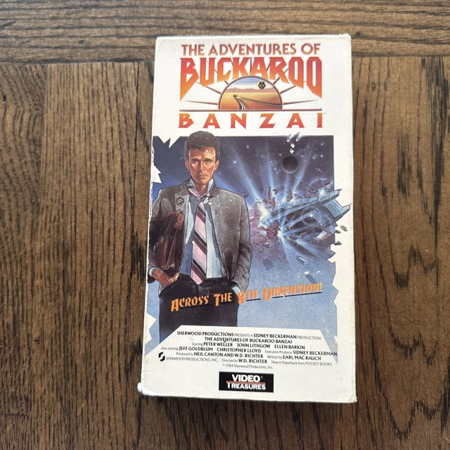 THE ADVENTURES OF Buckaroo Banzai VHS 1990 Action Peter Weller Tested £ ...