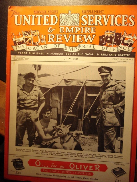 BRITISH ARMY RAF Navy Journal 1951 Military History Korea Australia ...