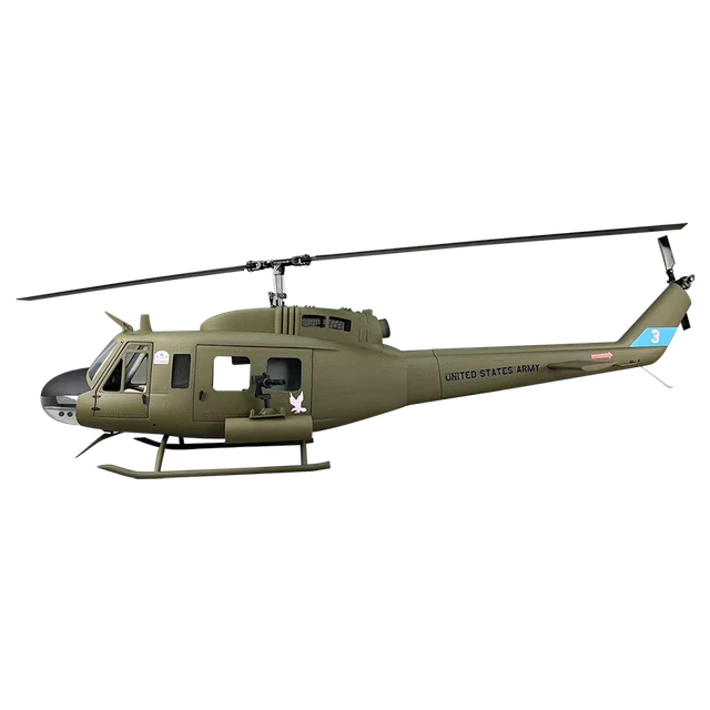 800 UH-1D ARMY ARF RC Helicopter Fuselage 800 Size UH1D SM2.0 Military ...