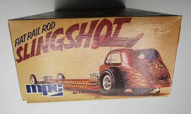 MPC SLINGSHOT FIAT Rail Dragster, 1/25 Scale Model Kit Open Box ...